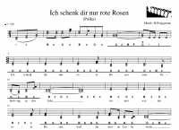 Ich schenk dir nur rote Rosen (Polka) | Steirische Harmonika Noten