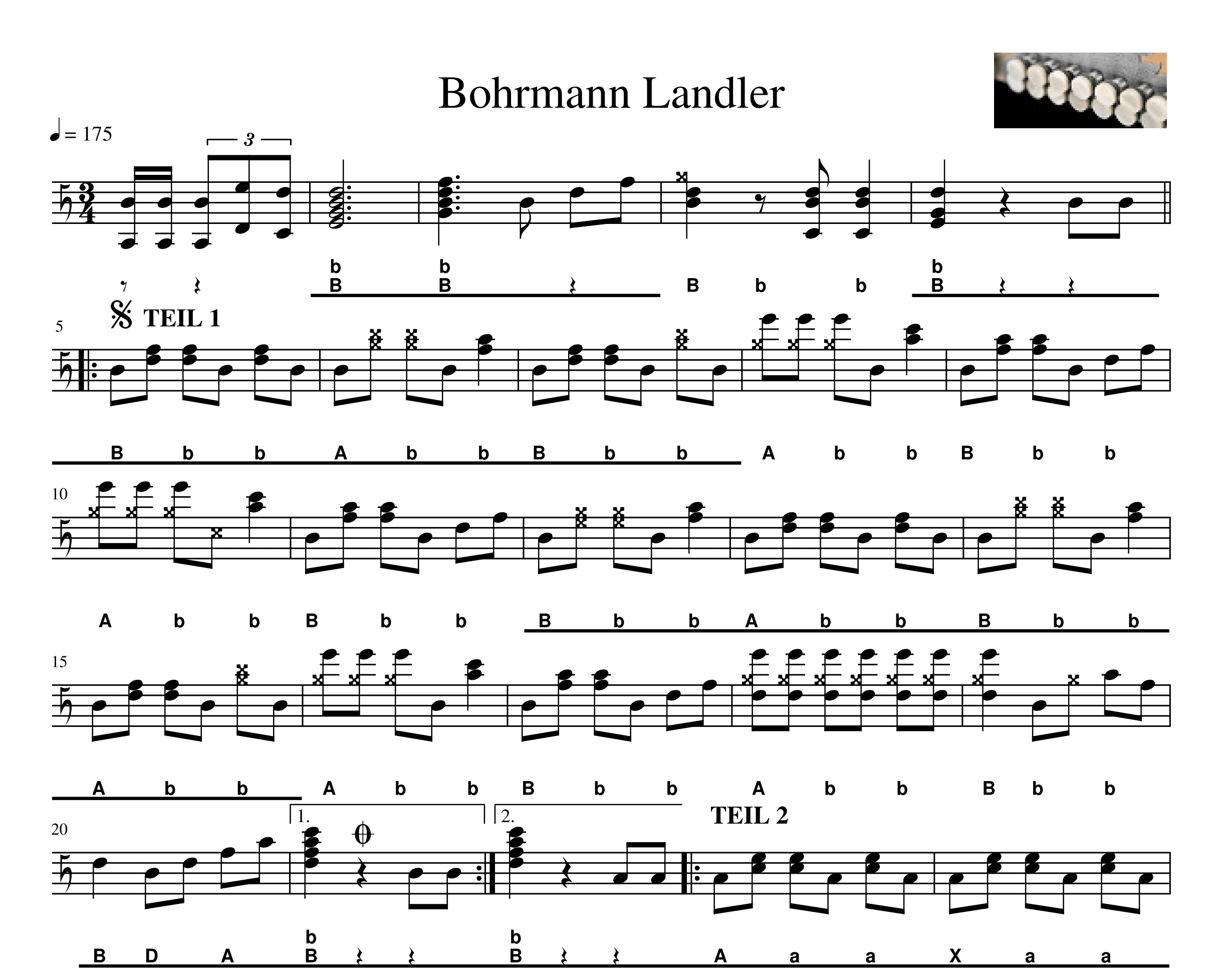 Bohrmann Landler | Griffschrift Noten Online Shop